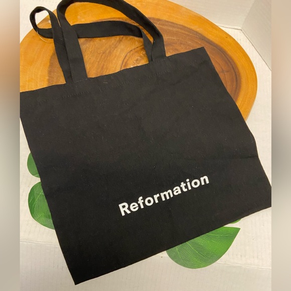 Reformation | Bags | Reformation Logo Canvas Tote Bag | Poshmark